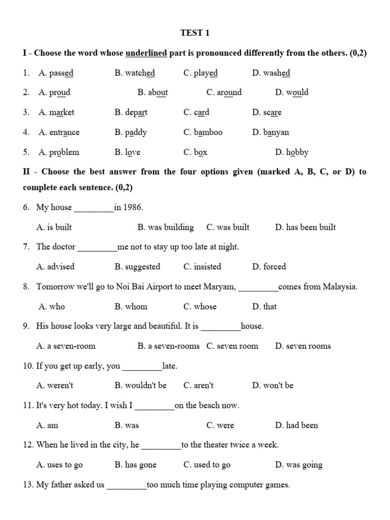 Test 1 2 Mai May 26 | PDF | Supermarket
