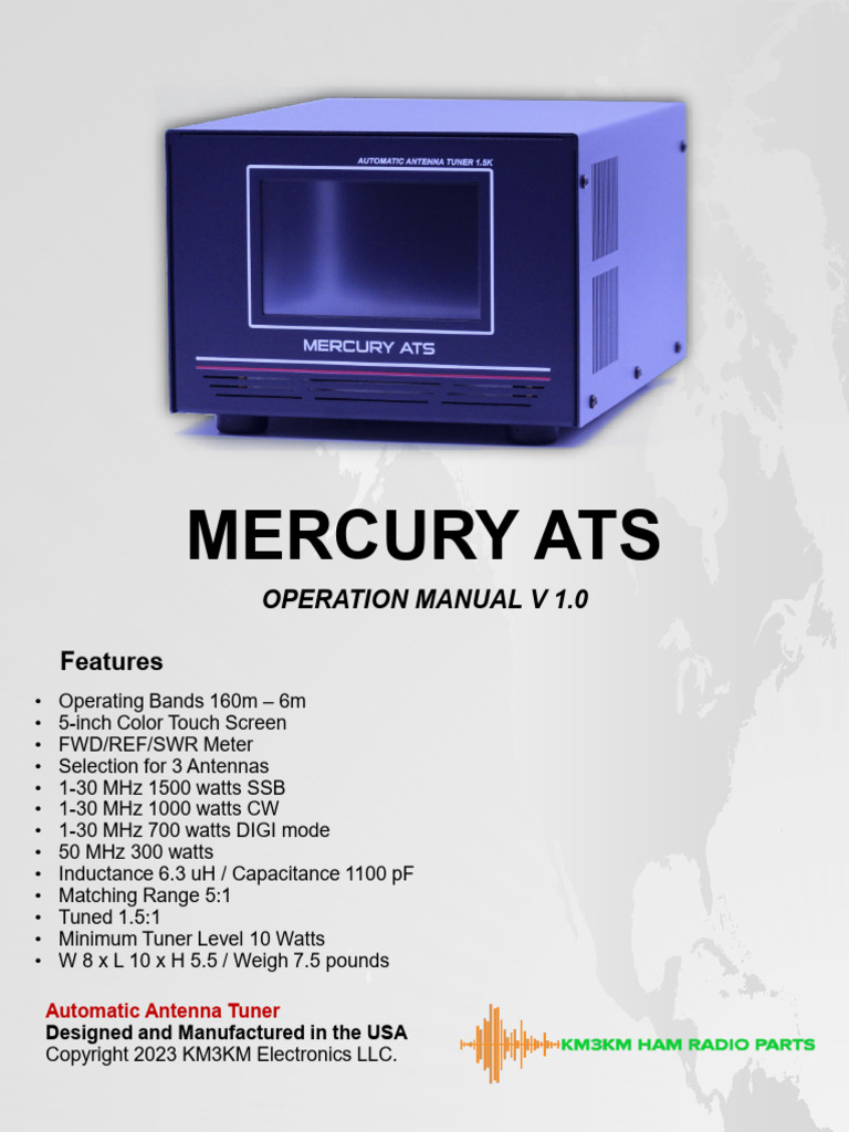 ATS Operation Manual v1.0 | PDF | Antenna (Radio) | Amplifier
