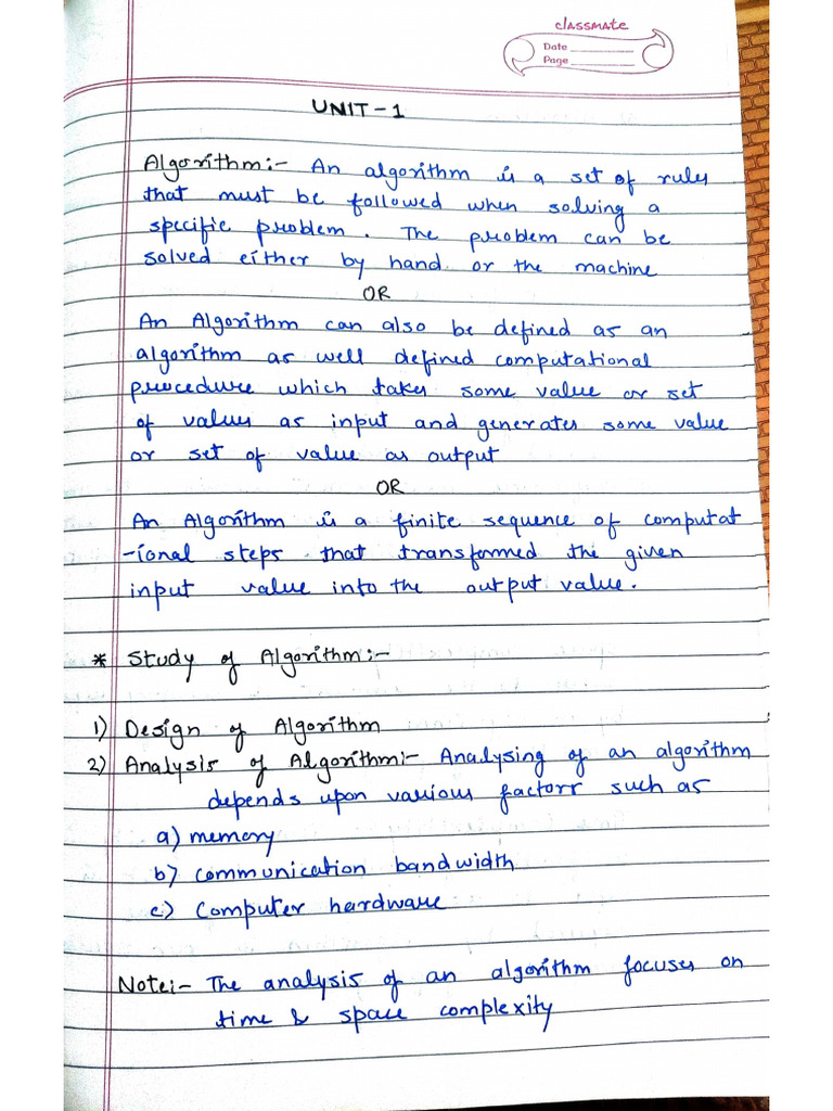 Daa Notes | PDF