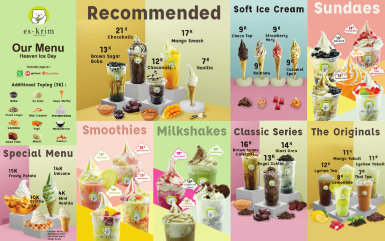 Menu - Es Krim - New UPDATE | PDF