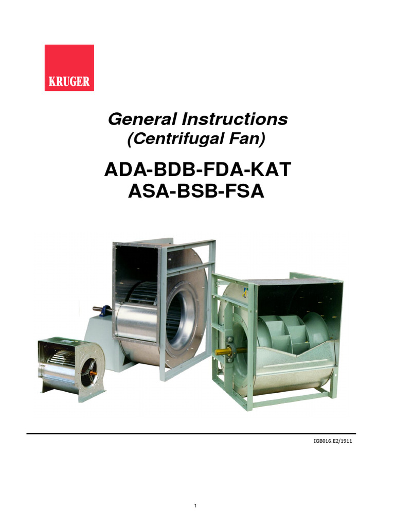 Kruger Exhaust Fan Maintenance Guide | PDF | Technology & Engineering