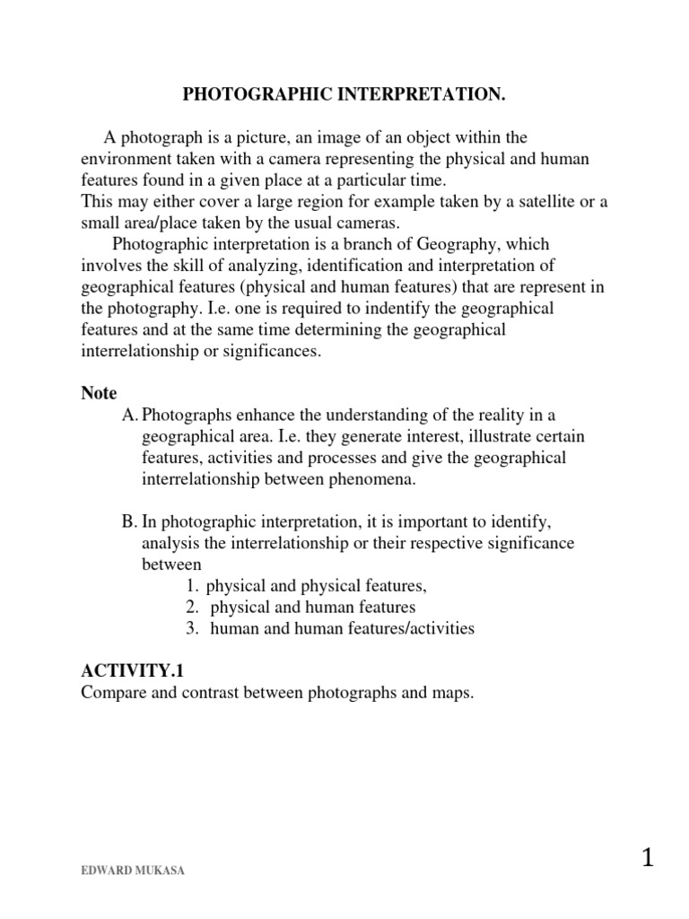 Types of Photographs in Geography | PDF | Aerial Photography | Geography
