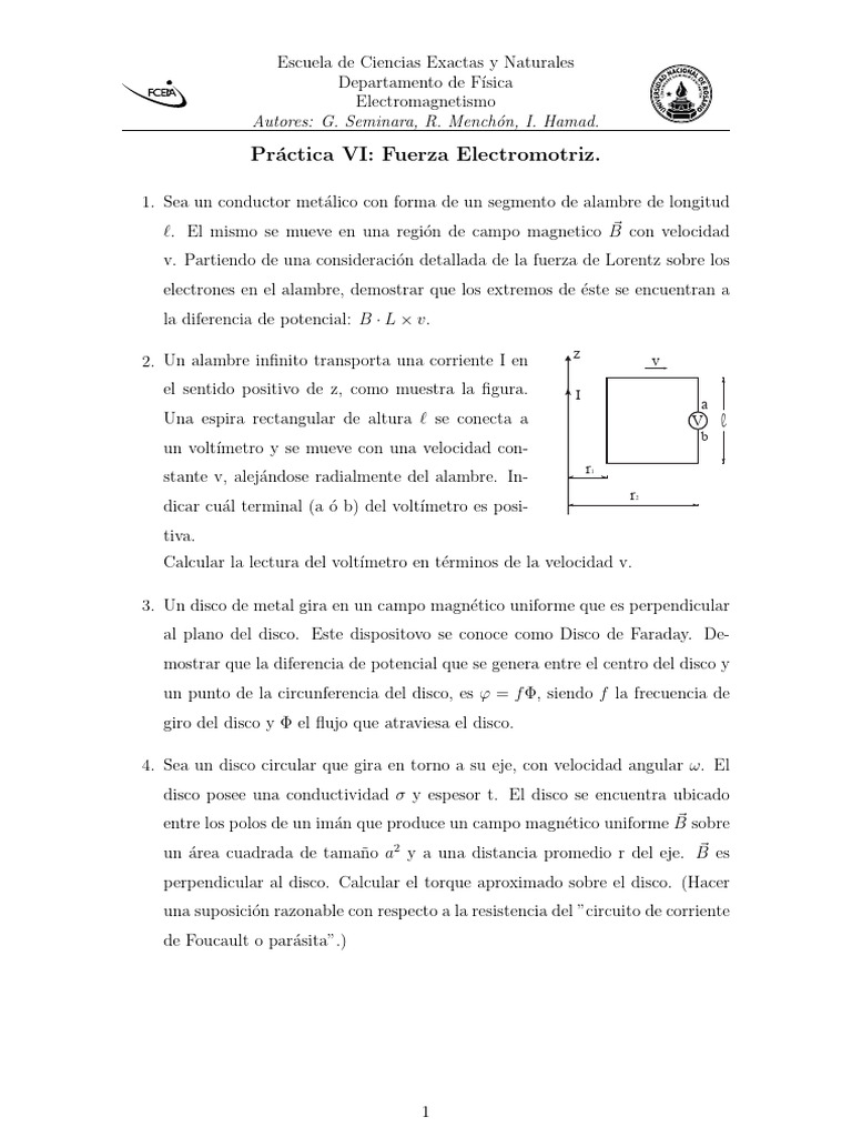 Practica de Fisica Moderna | PDF | Campo magnético | Corriente eléctrica