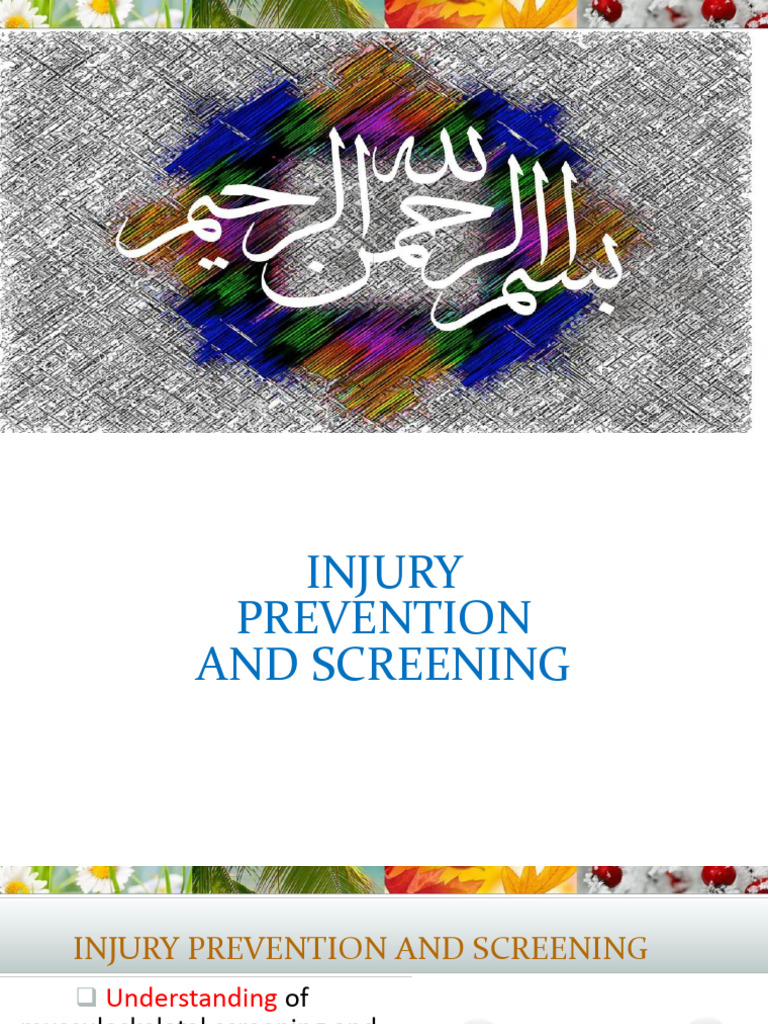Injury Prevention and Screening | Download Free PDF | Joints | Limbs ...