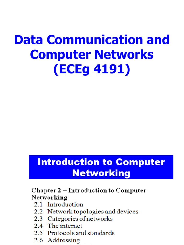 Chapter02 of Data Communication-1 | PDF | Osi Model | Computer Network