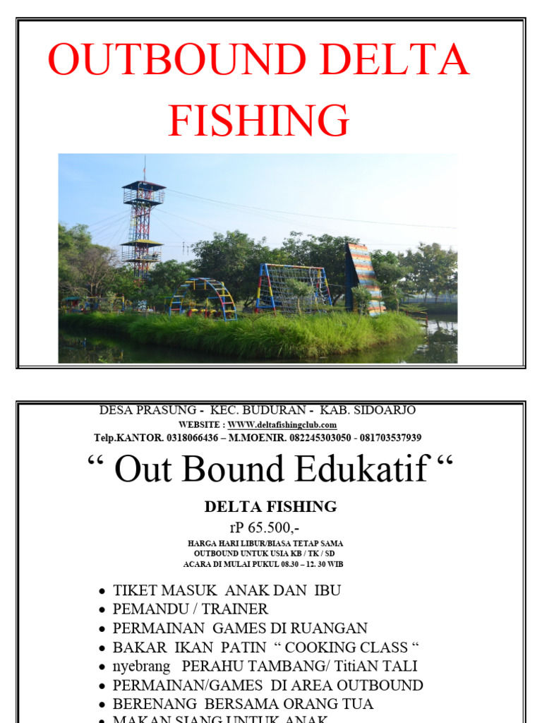 Brosur Outbound Delta Fishing | PDF