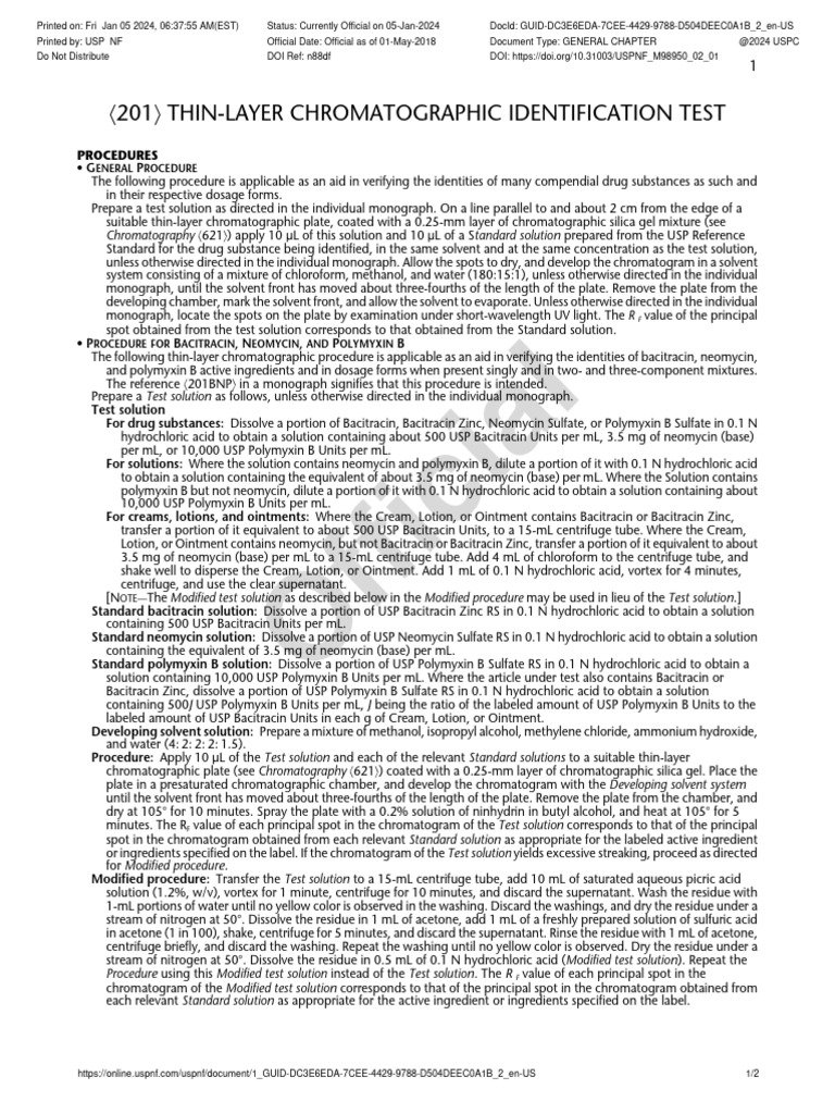 Thin-Layer Chromatography for Drug Identification | PDF | Thin Layer ...