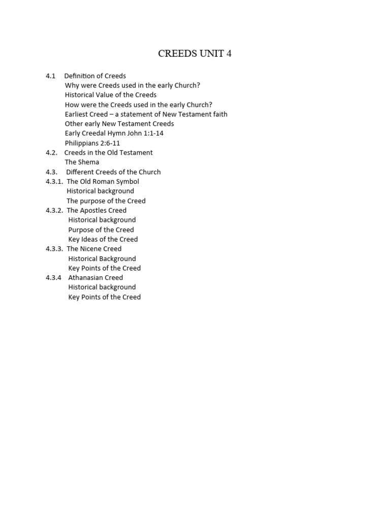 Function of Christian Creeds | Download Free PDF | God The Father ...