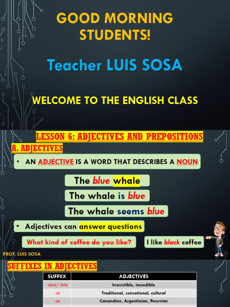 Adjectives VS Prepositions | Download Free PDF | Adjective | Morphology