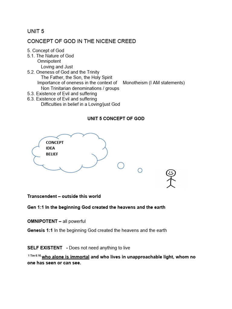 Concept of God in The Nicene Creed | Download Free PDF | Trinity | God