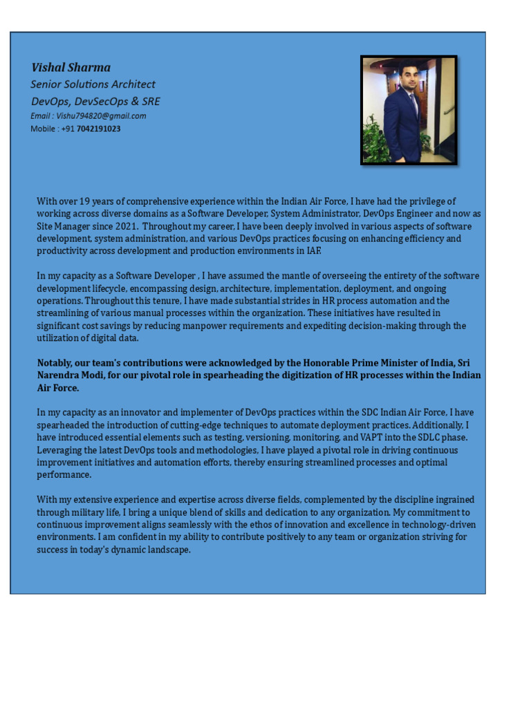 Vishal-Sharma - Devops Resume - Feb 24 | PDF | Microsoft Azure ...