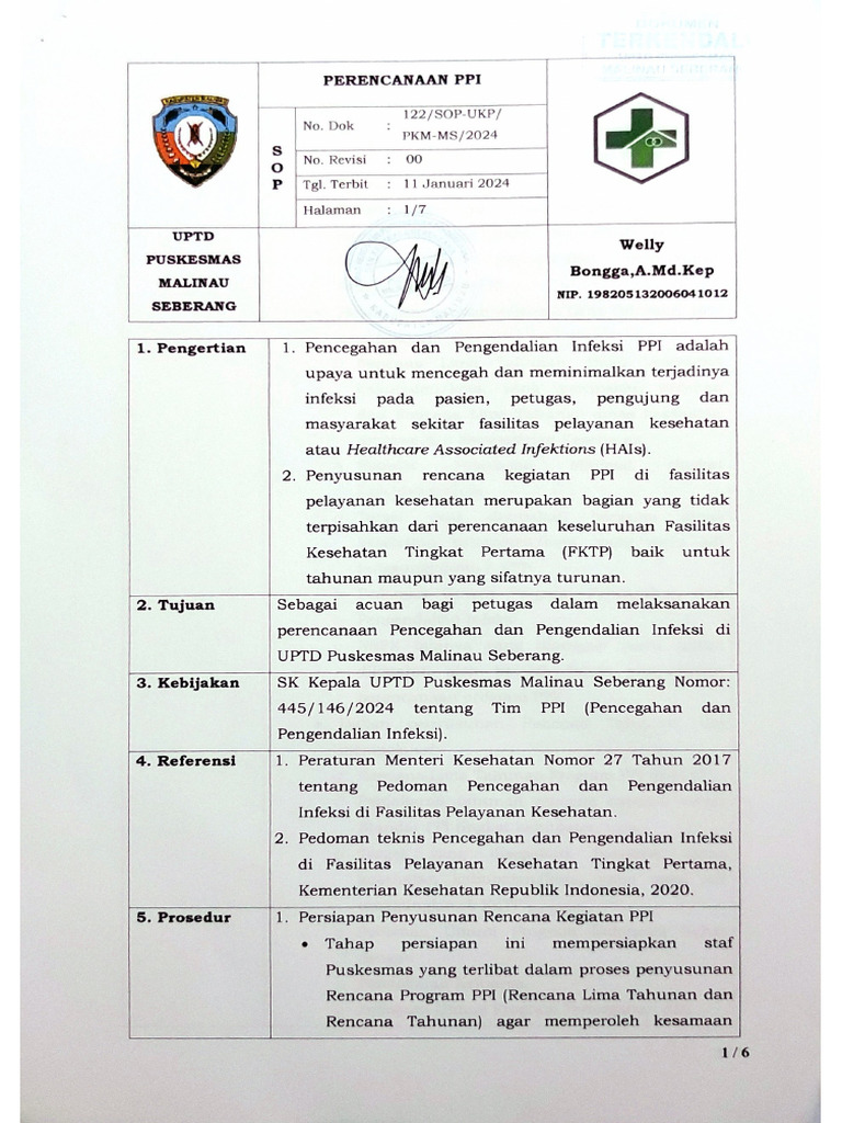 SOP Perencanaan PPI 2024 | PDF