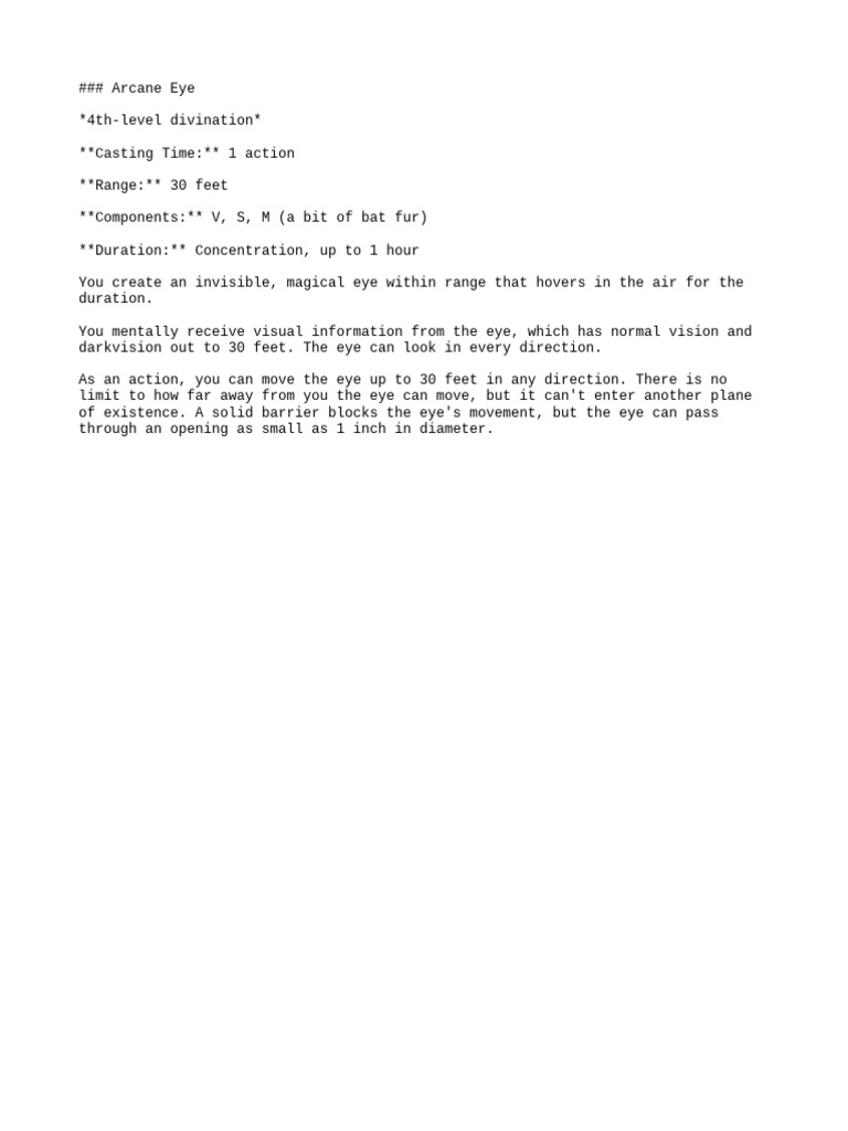 Arcane Eye | PDF | Foreign Language Studies