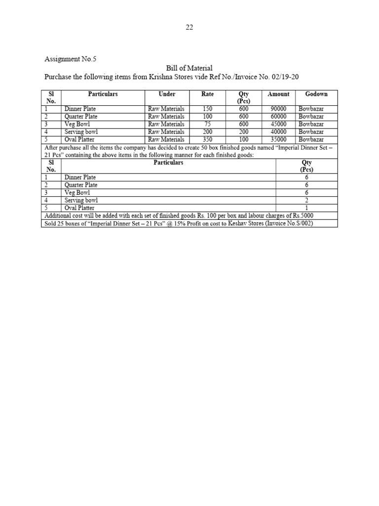 Bom 2 | PDF | Production And Manufacturing