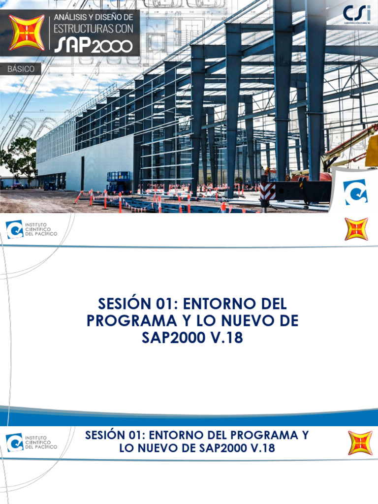 Sap2000-Bas-Sesion 1-Presentacion | PDF