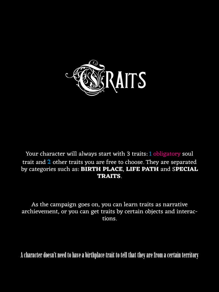 Traits Book | PDF | Alchemy | Beekeeper