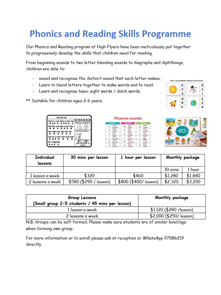 Phonics and Reading Skills Programme | Download Free PDF | Phonics ...