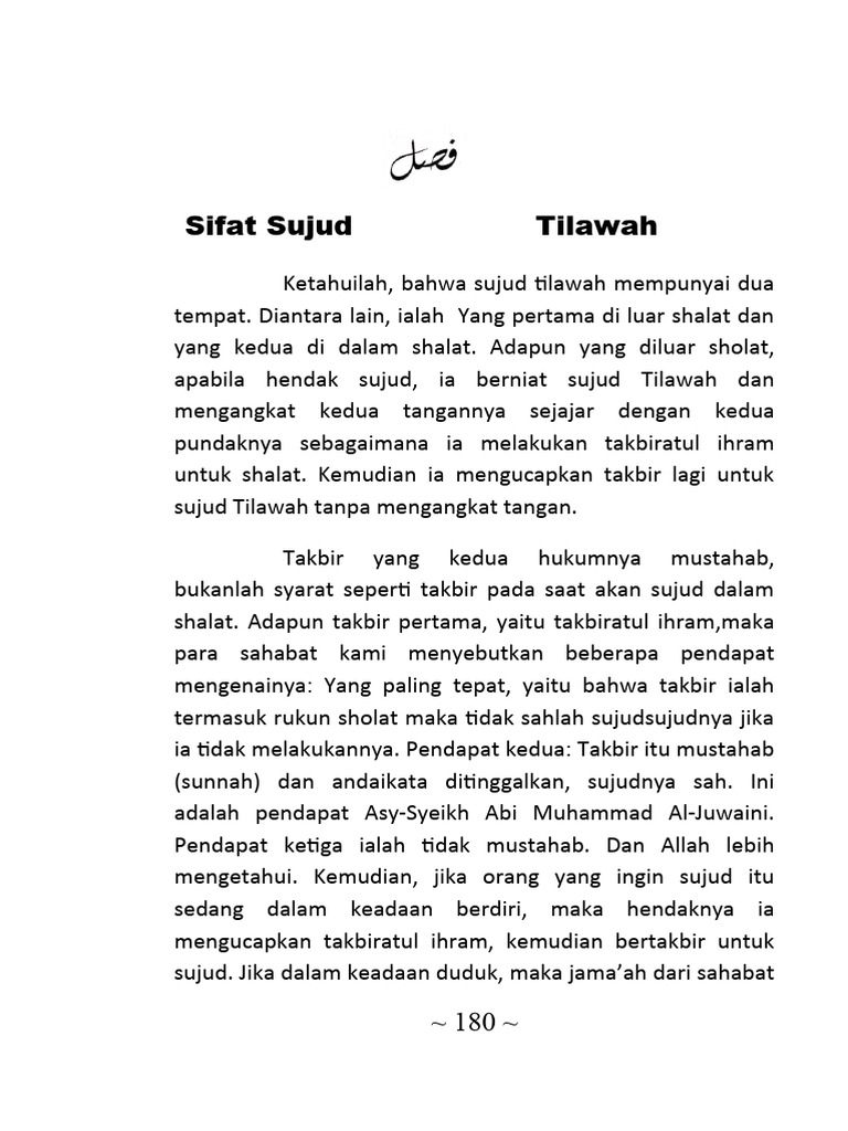 Sifat Sujud Tilawah | PDF