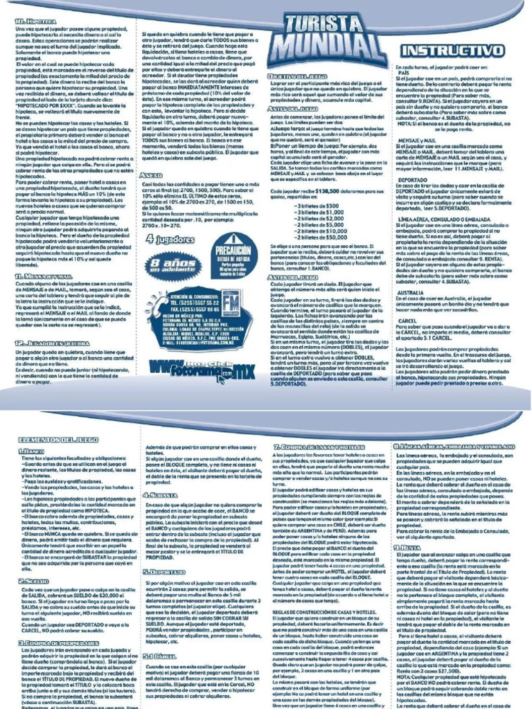 Instructivo Turista Mundial | PDF