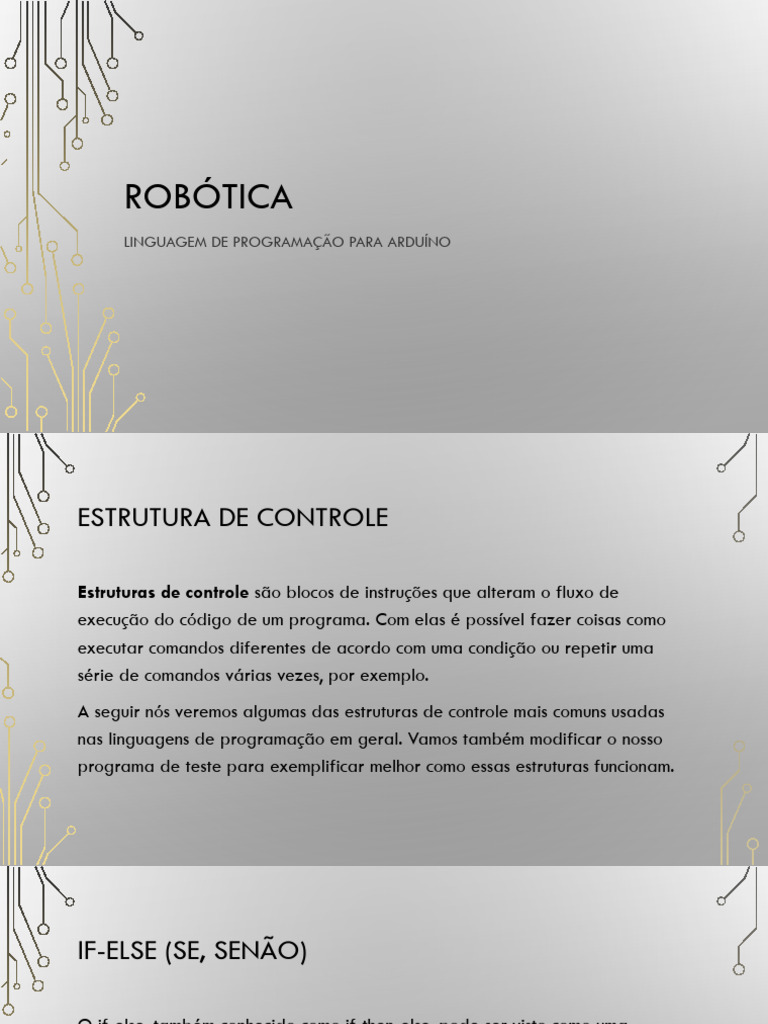 Aula 20 - Linguagem de Programação para Arduino | PDF | Controle de ... Aula 20 - Linguagem de Programação para Arduino | PDF | Controle de ...