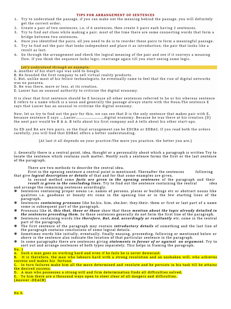 01 Technique | PDF | Sentence (Linguistics) | Pronoun