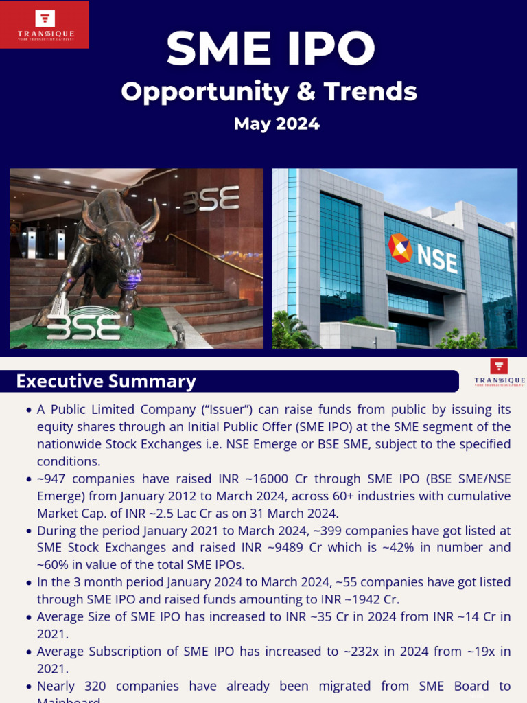 2024 SME IPO Trends and Insights | PDF | Initial Public Offering | Stocks