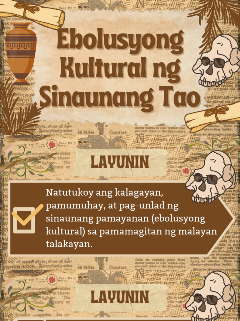 Ebolusyong Kultural NG Sinaunang Tao | PDF