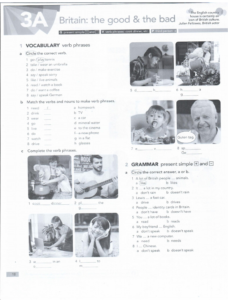 EF - WB.Simple Present Practice | PDF