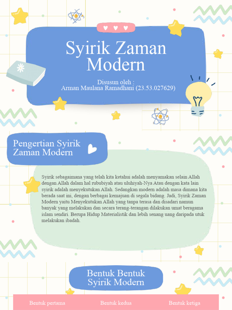 Syirik di Zaman Modern: Pengertian dan Dampak | PDF