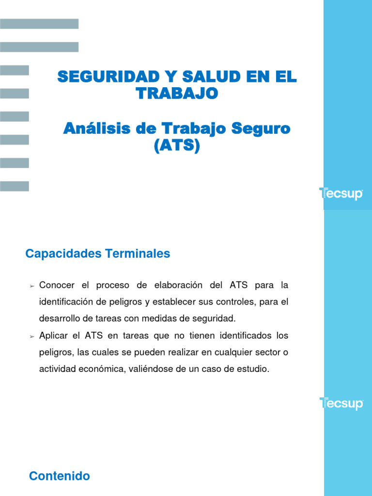 Análisis de Trabajo Seguro (ATS) | PDF | Factores humanos y ergonomía ...