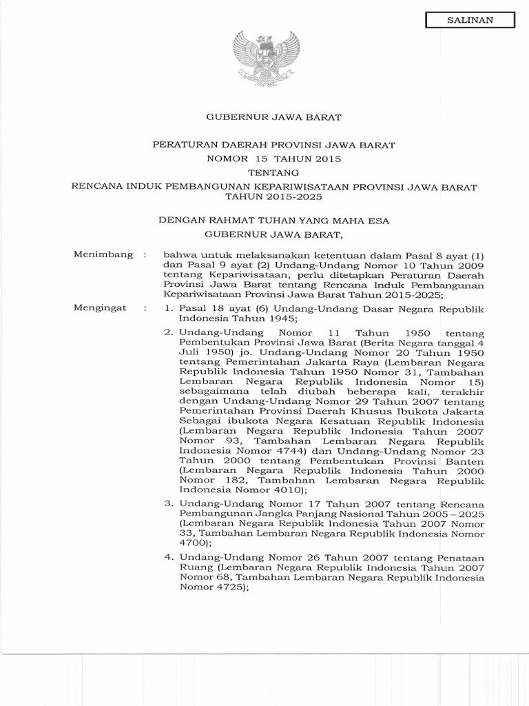 51 - Perda No.15 Tahun 2015 | PDF