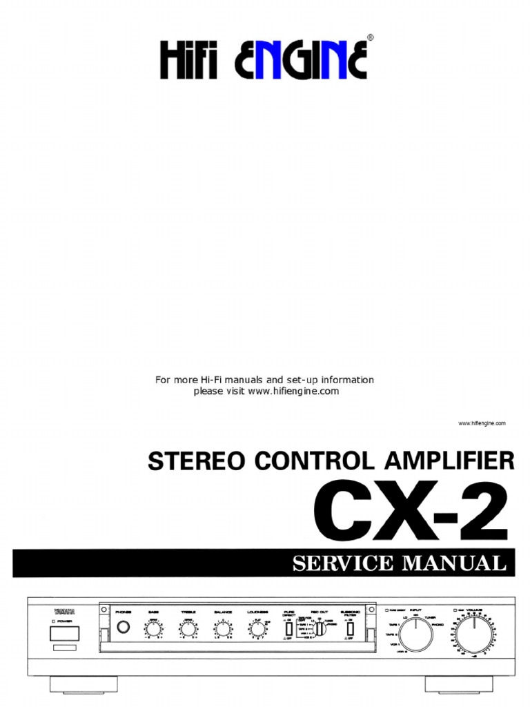 Yamaha cx-2 Preamp | PDF