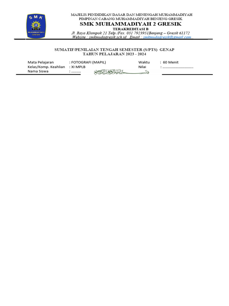 SOAL Mapil Xi MPLB | PDF