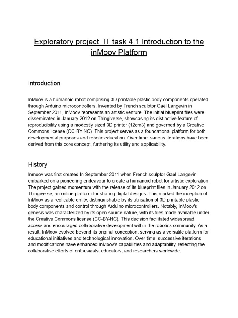 Exploratory Project IT Task 4 | PDF | Robot | Robotics