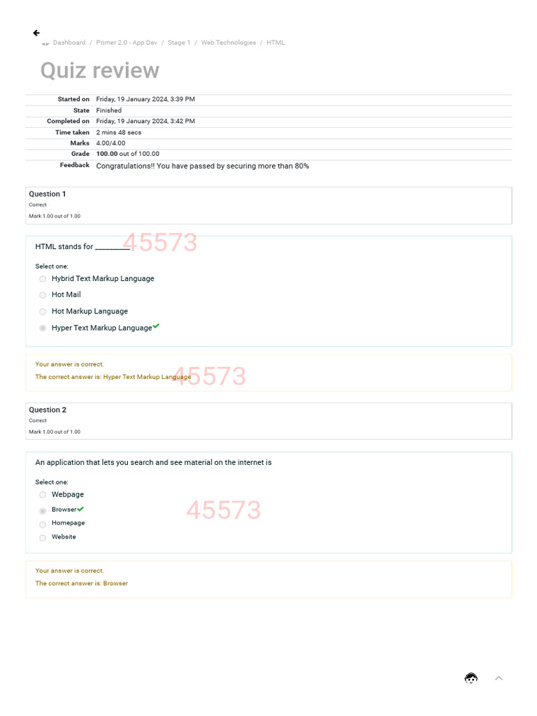 Web Tech Quizzes | PDF | Software | Hypertext