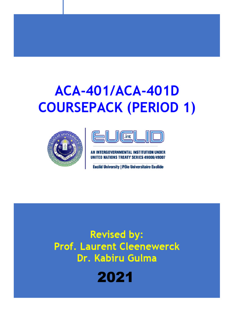ACA-401 Coursepack | PDF | Essays | Citation