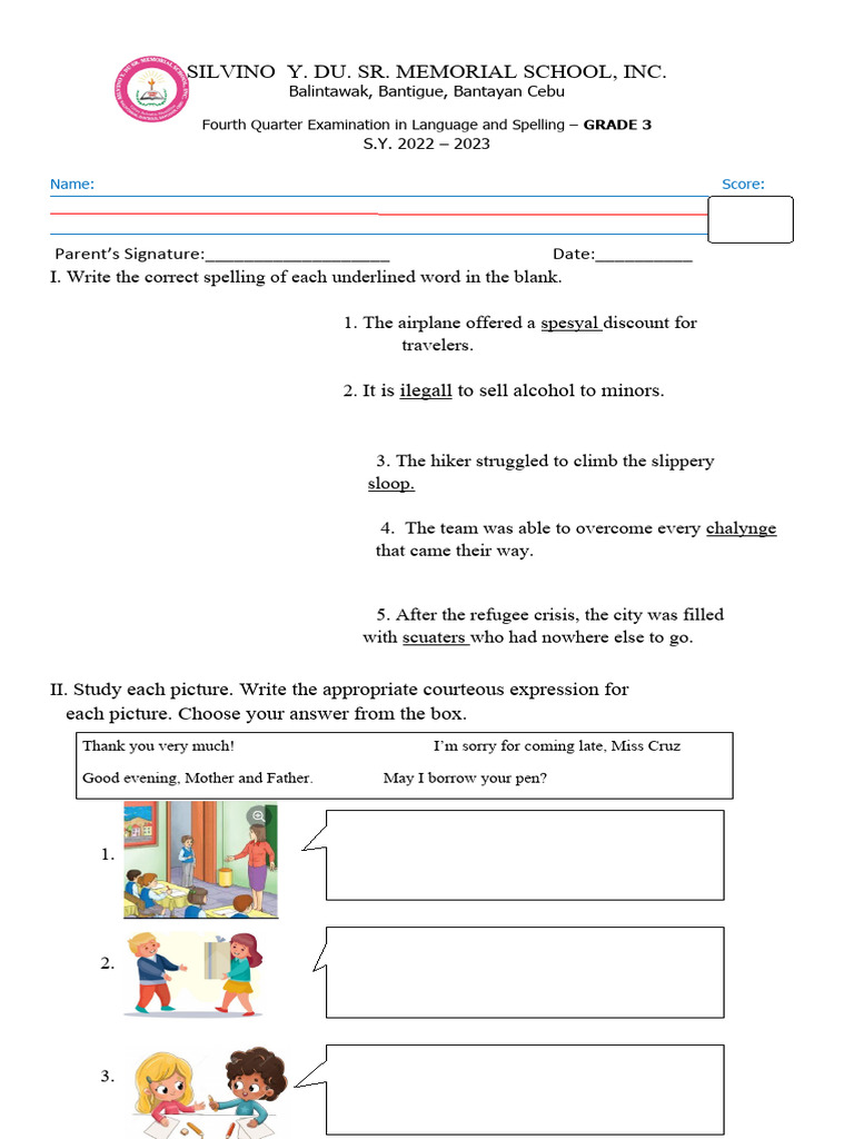 4th Quarter Test in Grade 3 | PDF | Planets | Solar System