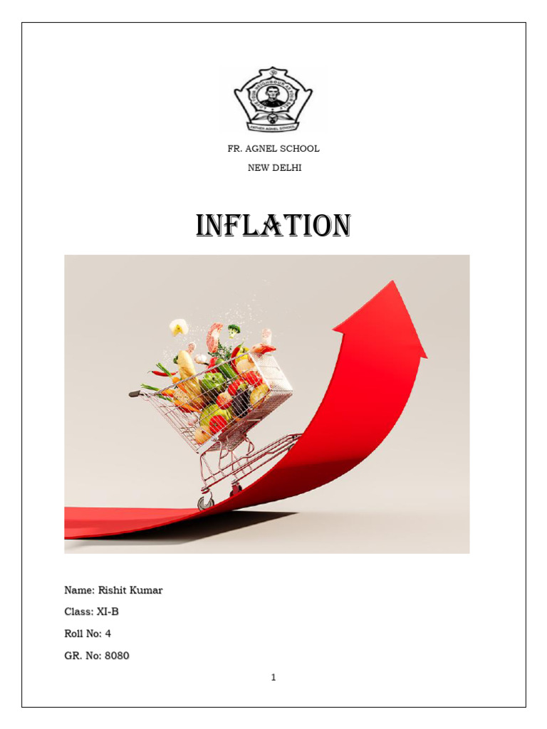 Inflation Project Rishit Kumar | PDF | Cost Of Living | Inflation