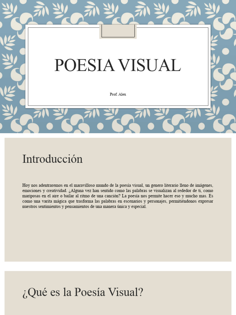 Poesia Visual Pdf Poesía Imagen