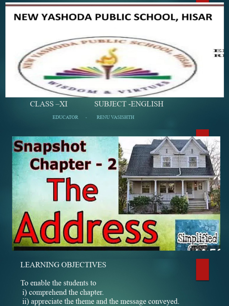 Understanding "The Address" Themes | PDF | General Fiction