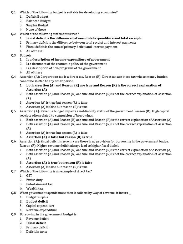 Government Budgeting Concepts Explained | PDF | Government Budget ...