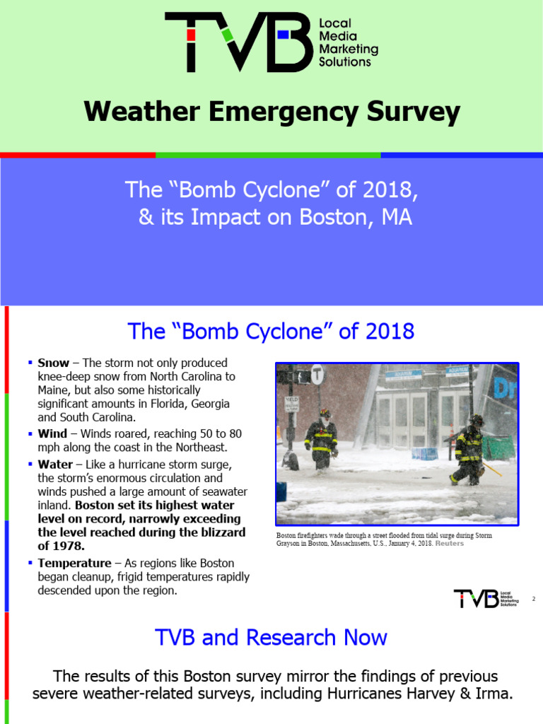TVB Bomb Cyclone Storm 2018 | PDF | News Broadcasting | News
