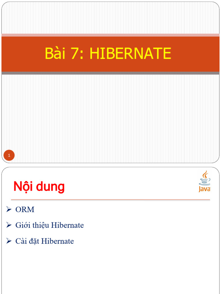 BaÌi 8 Hibernate | PDF