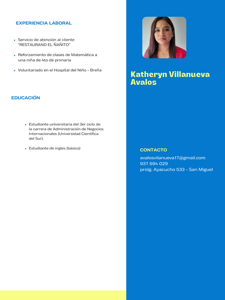 CV Katheryn Villanueva | PDF