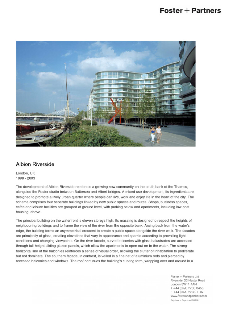 Albion Riverside: Mixed-Use Development in London | PDF