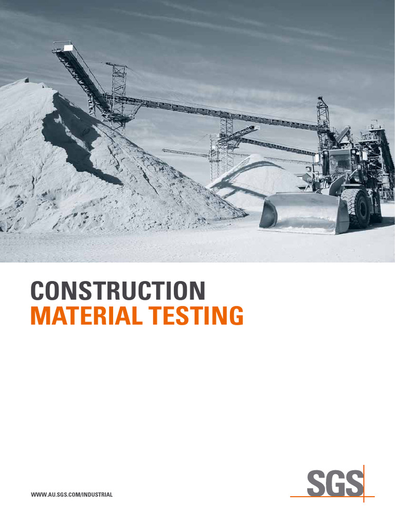 Sgs Ind Construction CMT A4 en 10 | PDF | Concrete | Laboratories
