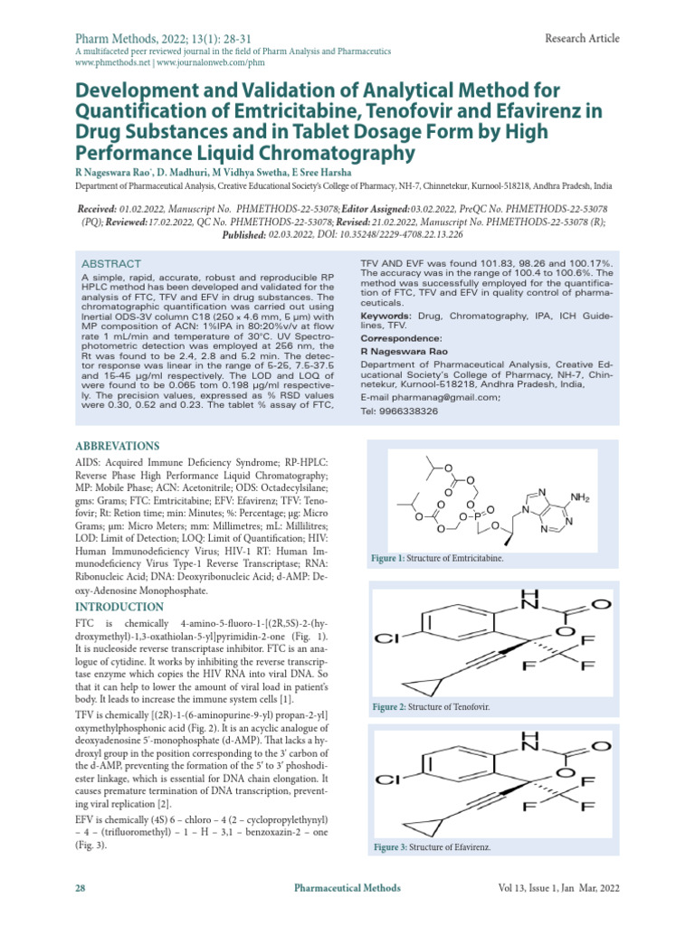 EMCT | PDF | High Performance Liquid Chromatography | Detection Limit