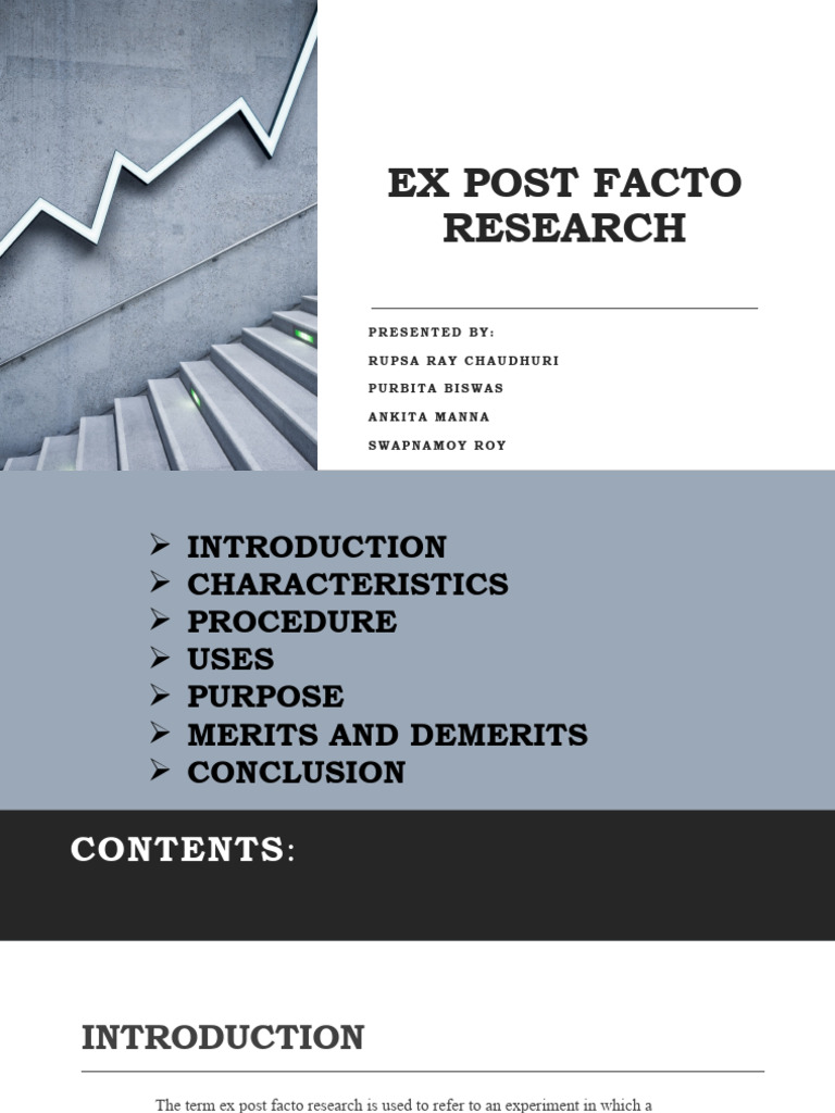 Ex Post Facto Research | PDF | Experiment | Hypothesis
