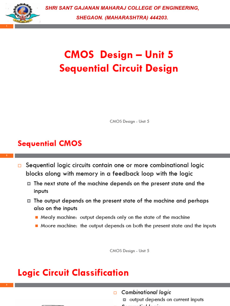 CMOS Design Unit5 Overall | PDF | Computer Memory | Read Only Memory