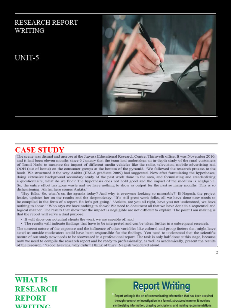 Module 5 Research Report Writing BRM | PDF | Chart | Information Science